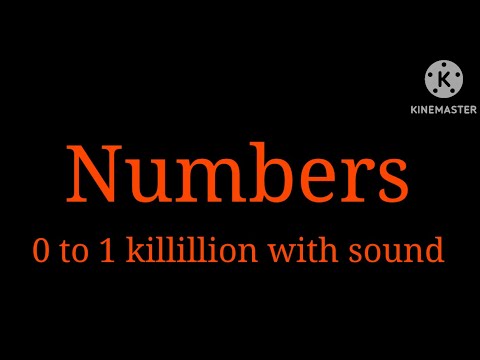Numbers 0 to 1 killillion with sound - YouTube