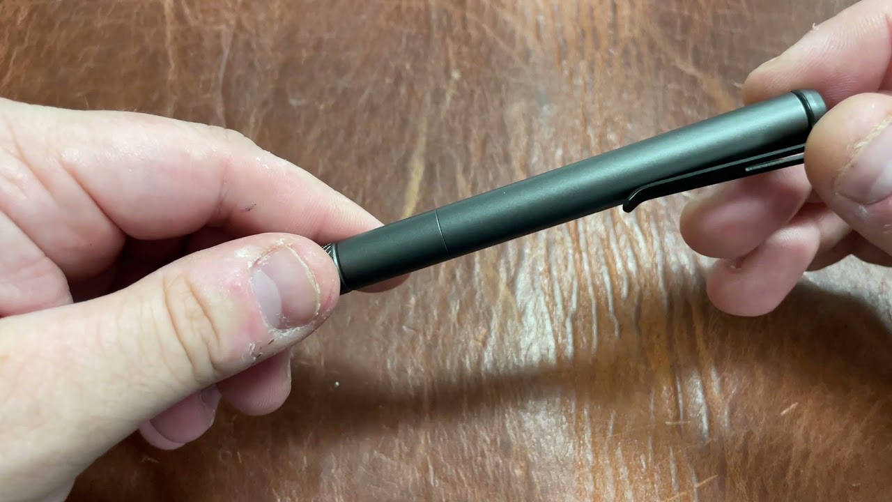 Disappointing: Ridge Titanium Bolt Action Pen - YouTube