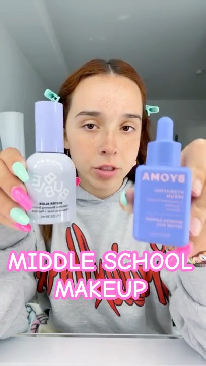 middle school makeup routine 🚌 ️📚 - YouTube