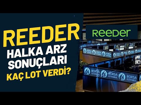 REEDER TEKNOLOJİ HALKA ARZ  SONUÇLARI! REEDER KAÇ LOT VERDİ? #halkaarz #reedr #borsa #reeder