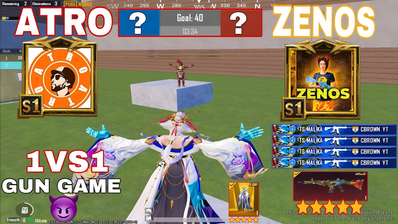 BEST FUNNY😂WOW GAMEPLAY WITH ATRO AND ZENOS😱1VS1 GUN GAME DEATH MATCH🔥 ...