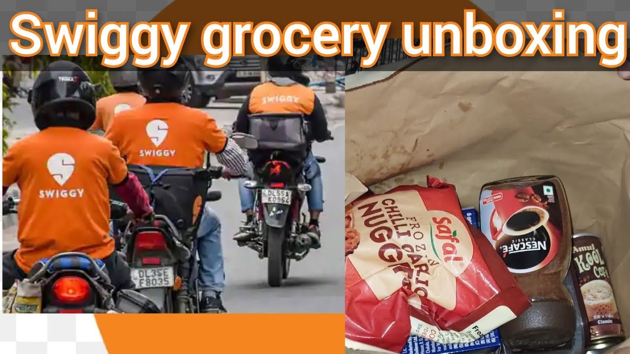 Swiggy grocery unboxing ll shopping ll home delivery ll Swiggy ...