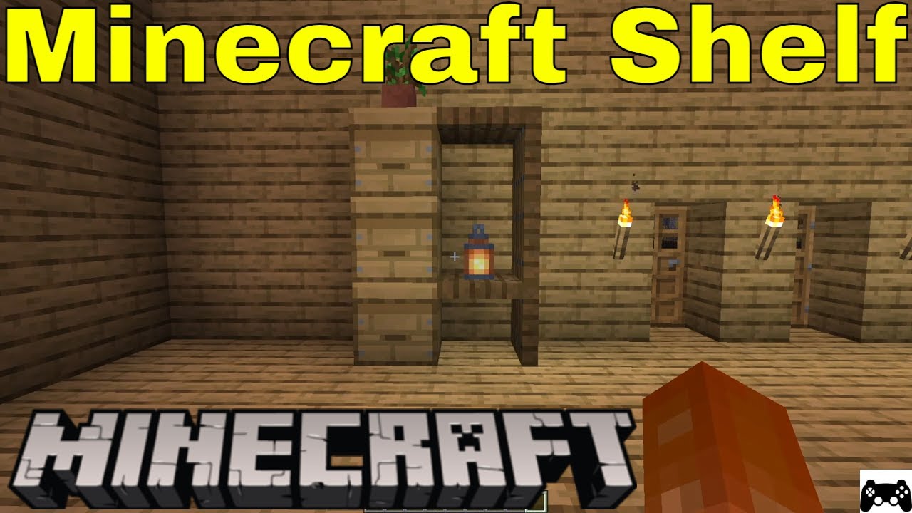 Minecraft Simple Shelf Tutorial - SquishyMain - YouTube