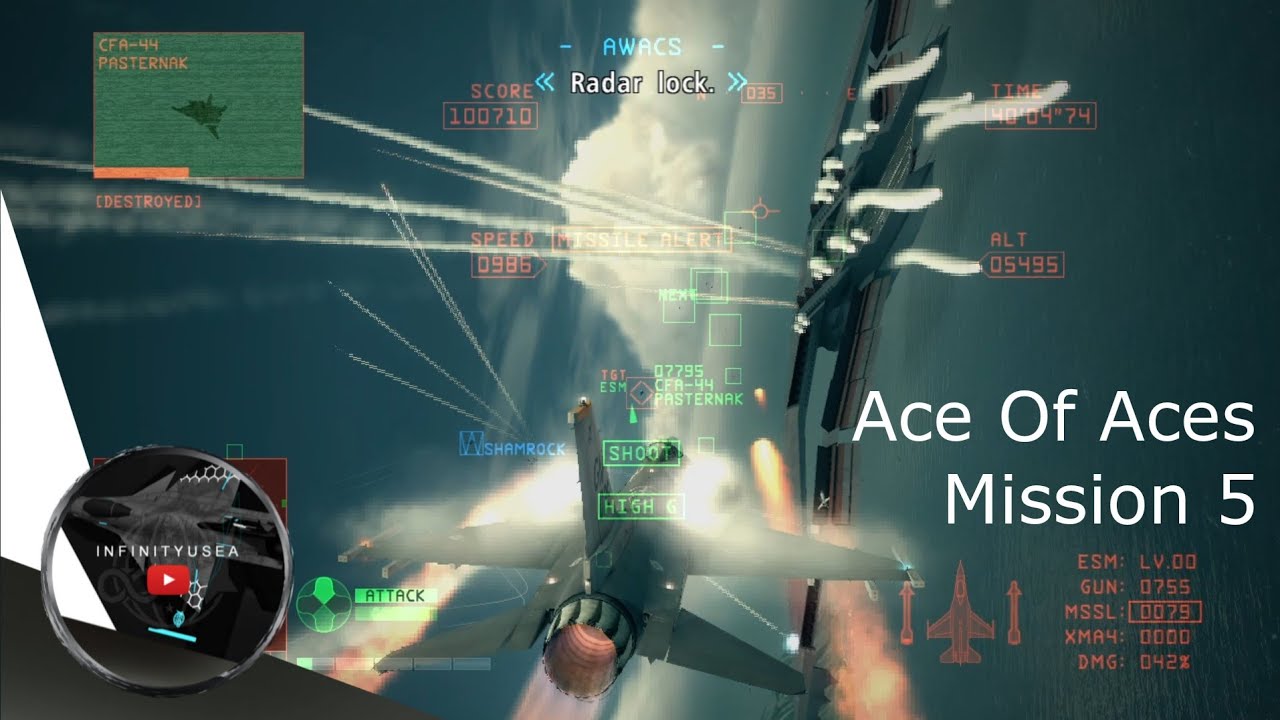 Ace Of Aces Mission 5 - Heavy Command Cruiser [F16 ONLY] - YouTube
