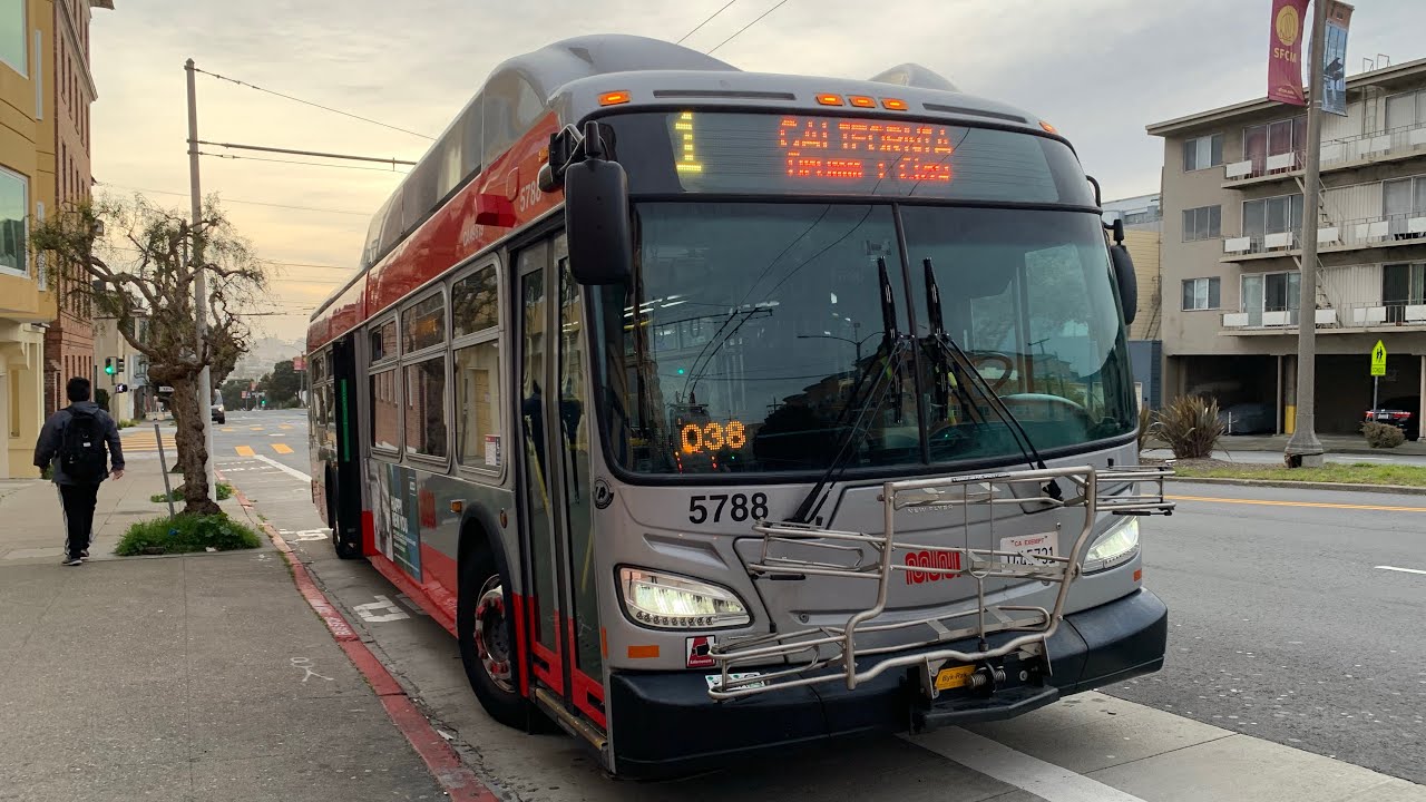 (NEW PERSPECTIVE) SF MUNI 2018 NFI XT40 on route 1 California- OB to ...