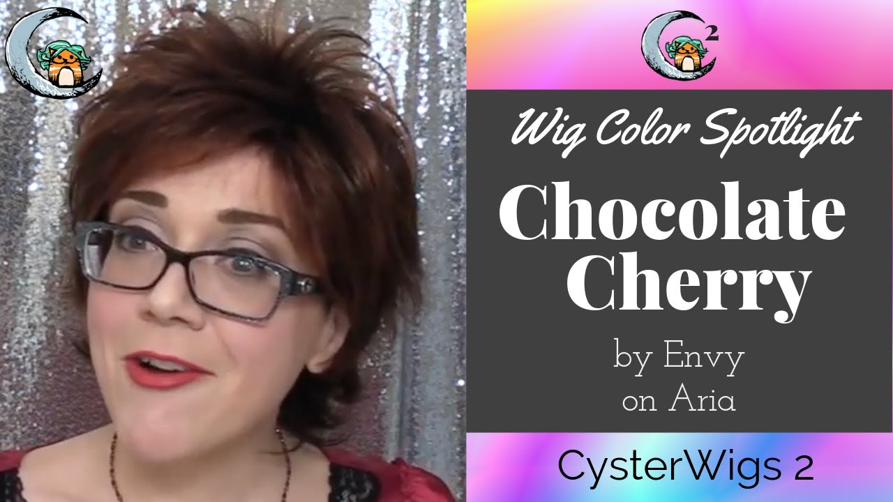 CysterWigs Color Spotlight: Chocolate Cherry by Envy (on Aria) - YouTube