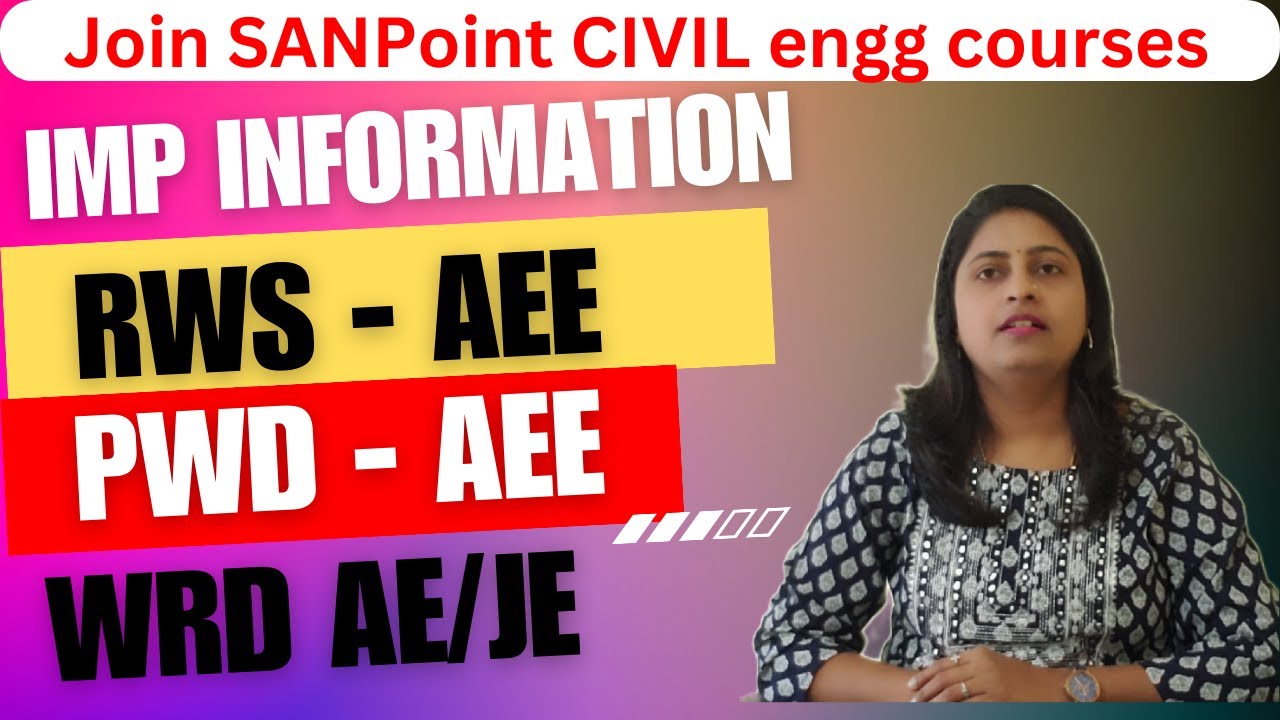 RWS AEE key answers | PWD AEE | WRD AE/JE | SANPoint - YouTube