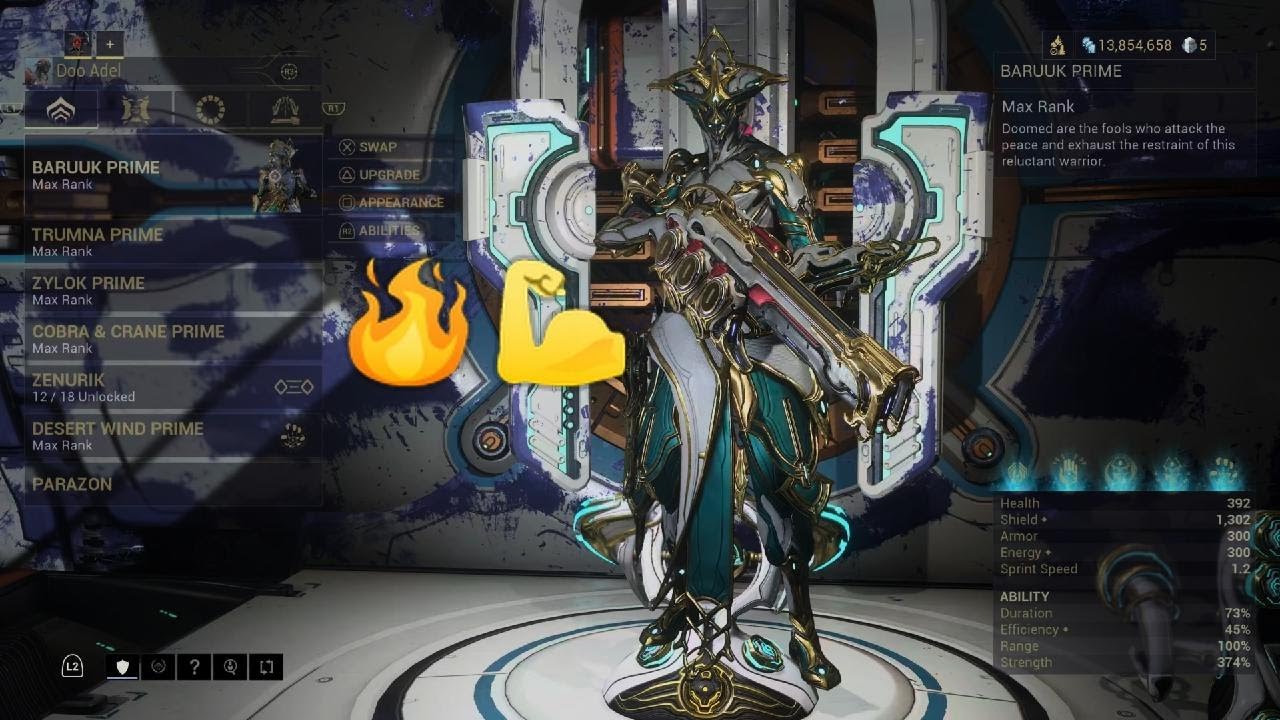 Warframe Build | BARUUK PRIME | The BEST BUILD 🔥🔥 - YouTube