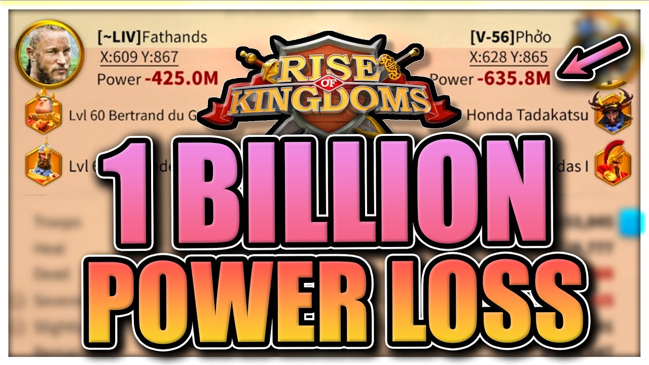 Biggest Rally Ever? [over 1B combined power loss] Rise of Kingdoms ...