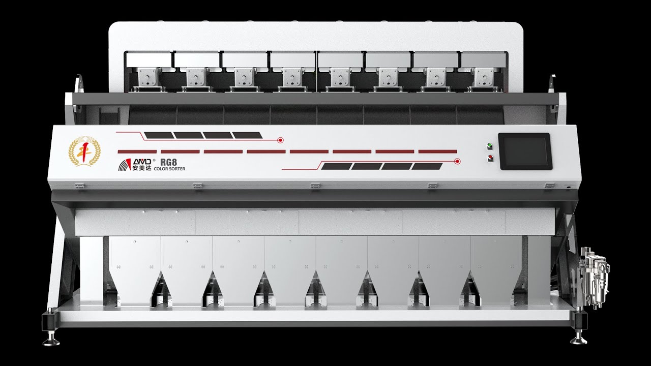 AMD Rice Color Sorter Machine - YouTube