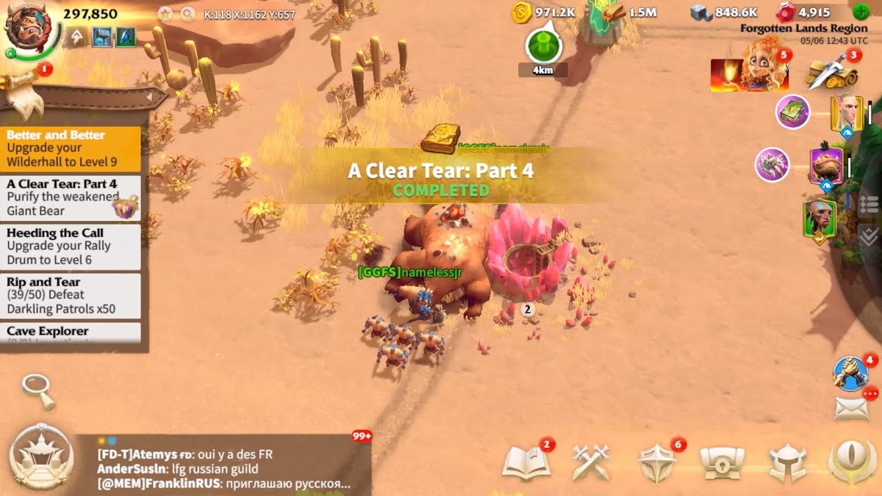 Call of Dragons Gameplay | Wilderburg Faction - A Clear Tear: Defeating ...