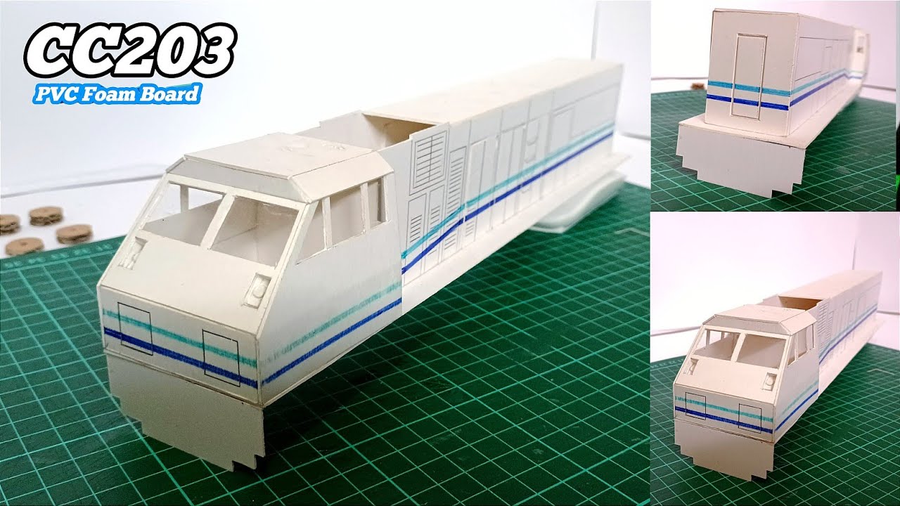 How I Made a CC203 Locomotive From PVC Foam Board || PART 1 - YouTube