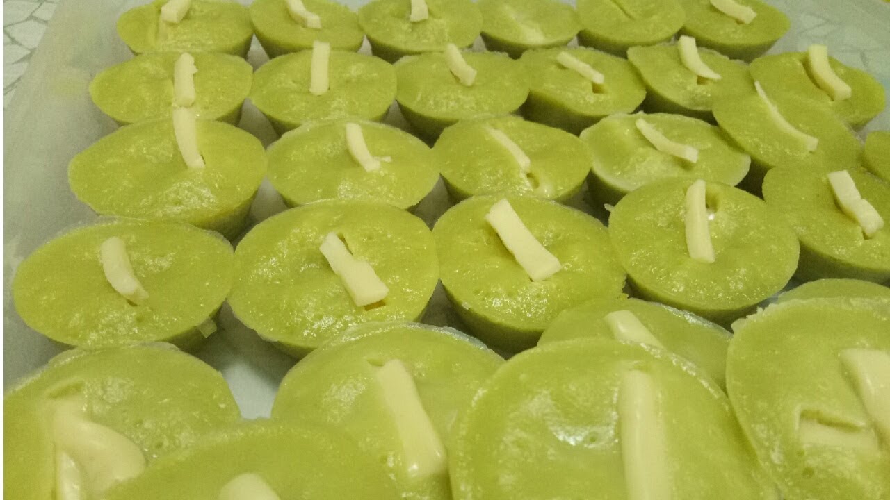Pandan Cheese Puto l How to make pandan cheese puto - YouTube