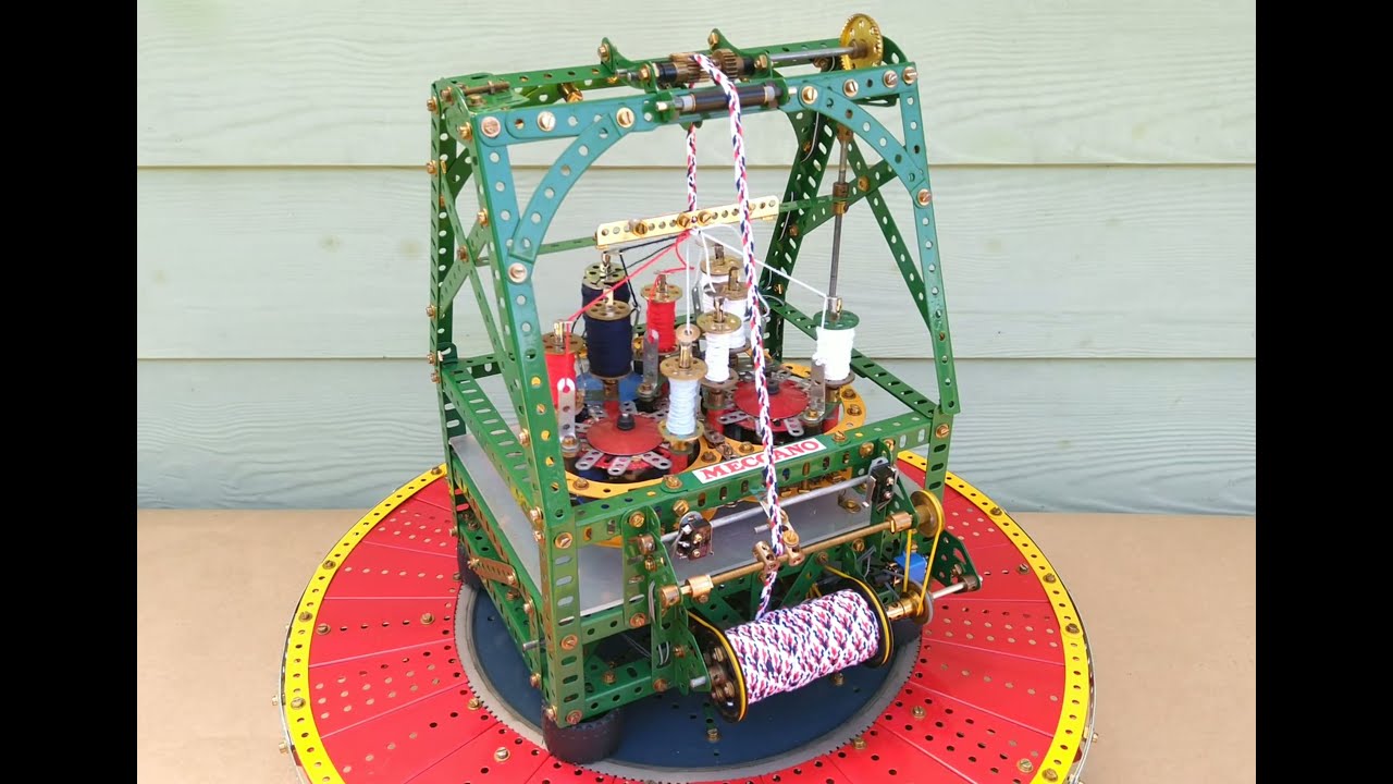 VID_20230121_140237388_2 - Meccano 9-spool Flat-Braid Braiding Machine ...