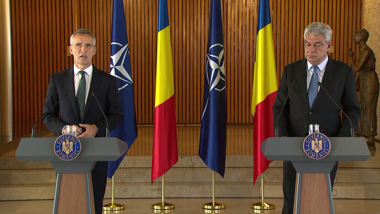 NATO Secretary General with the Prime Minister of Romania, 9 OCT 2017 ...