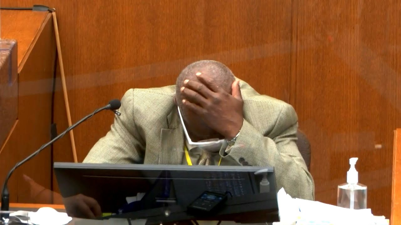 Witness Breaks Down in Tears Reliving George Floyd’s Death - YouTube
