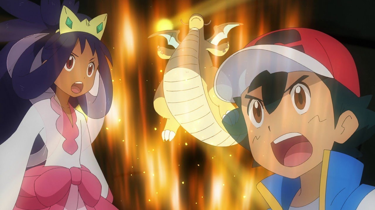 Ash vs Iris full battle in English Sub | Dragonites' Battle | The Unova ...