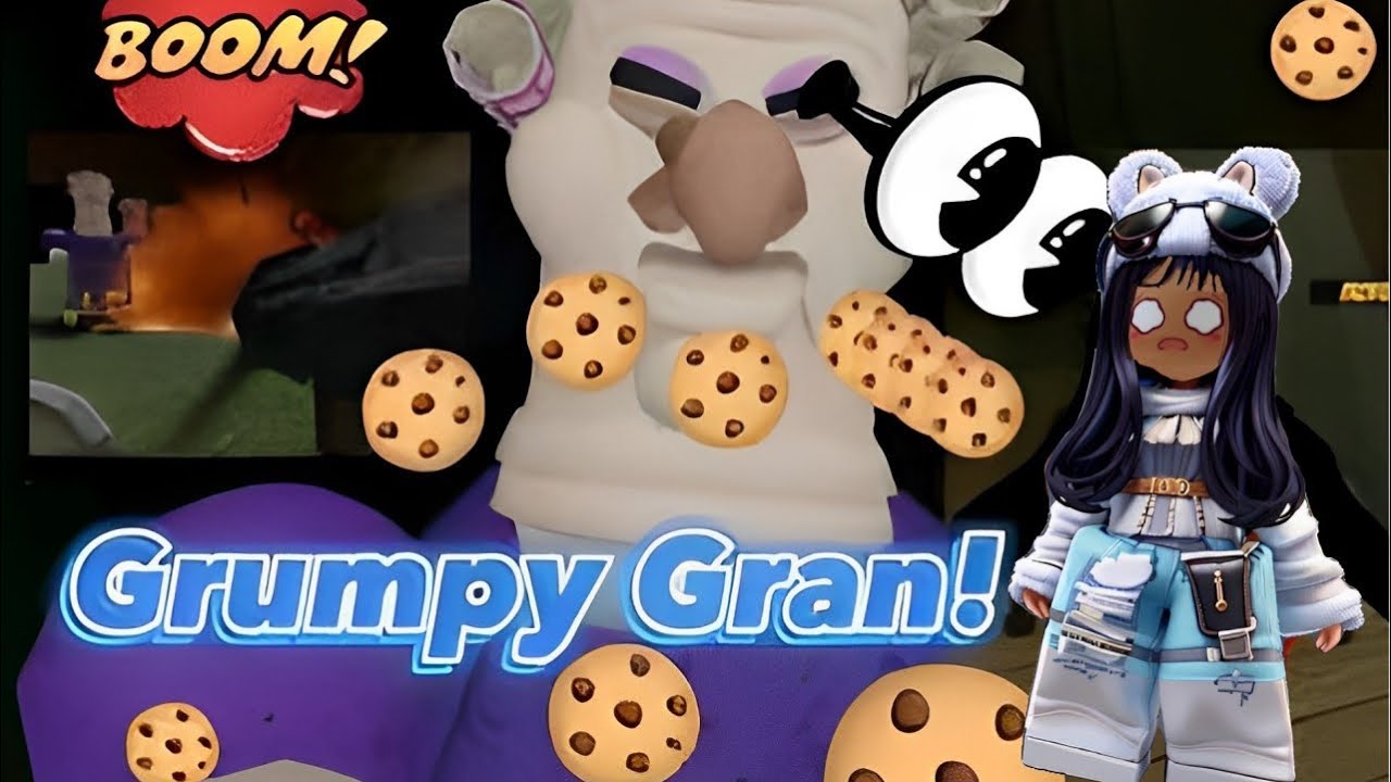 Playing GRUMPY GRAN (SCARY OBBY) Easy mode - ROBLOX gameplay - YouTube