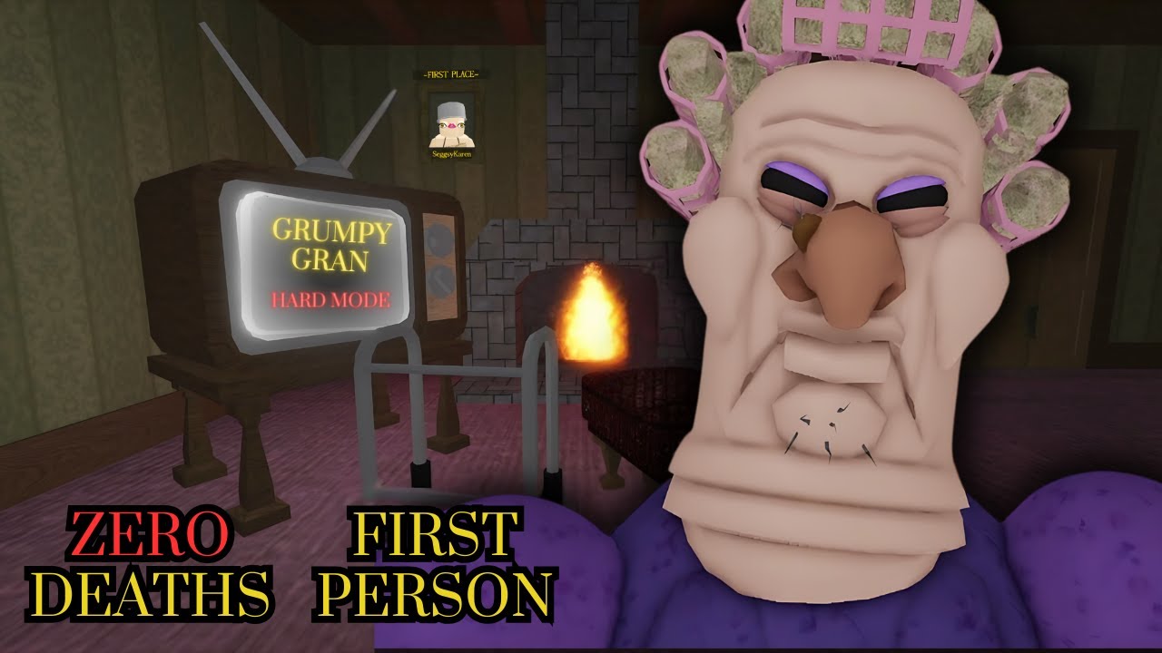 ROBLOX - GRUMPY GRAN! (SCARY OBBY) -【Full Game】- No Commentary - YouTube