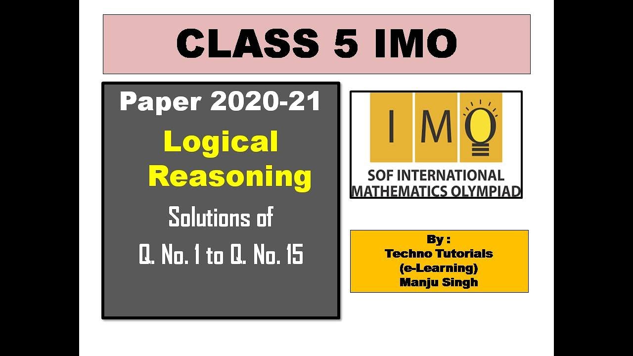Class 5 IMO | IMO Previous Year Questions (2020-21) Q.No. 1 to 15 ...