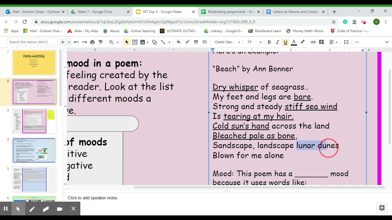 Finding the mood in a poem - YouTube