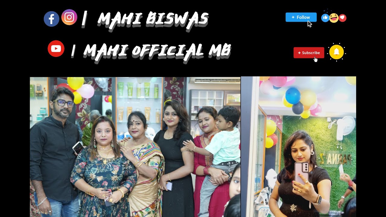Family er Sobai Parlour Opening er Invitation e Gechilam | Mahi Biswas | Vlog | 4K Video - YouTube