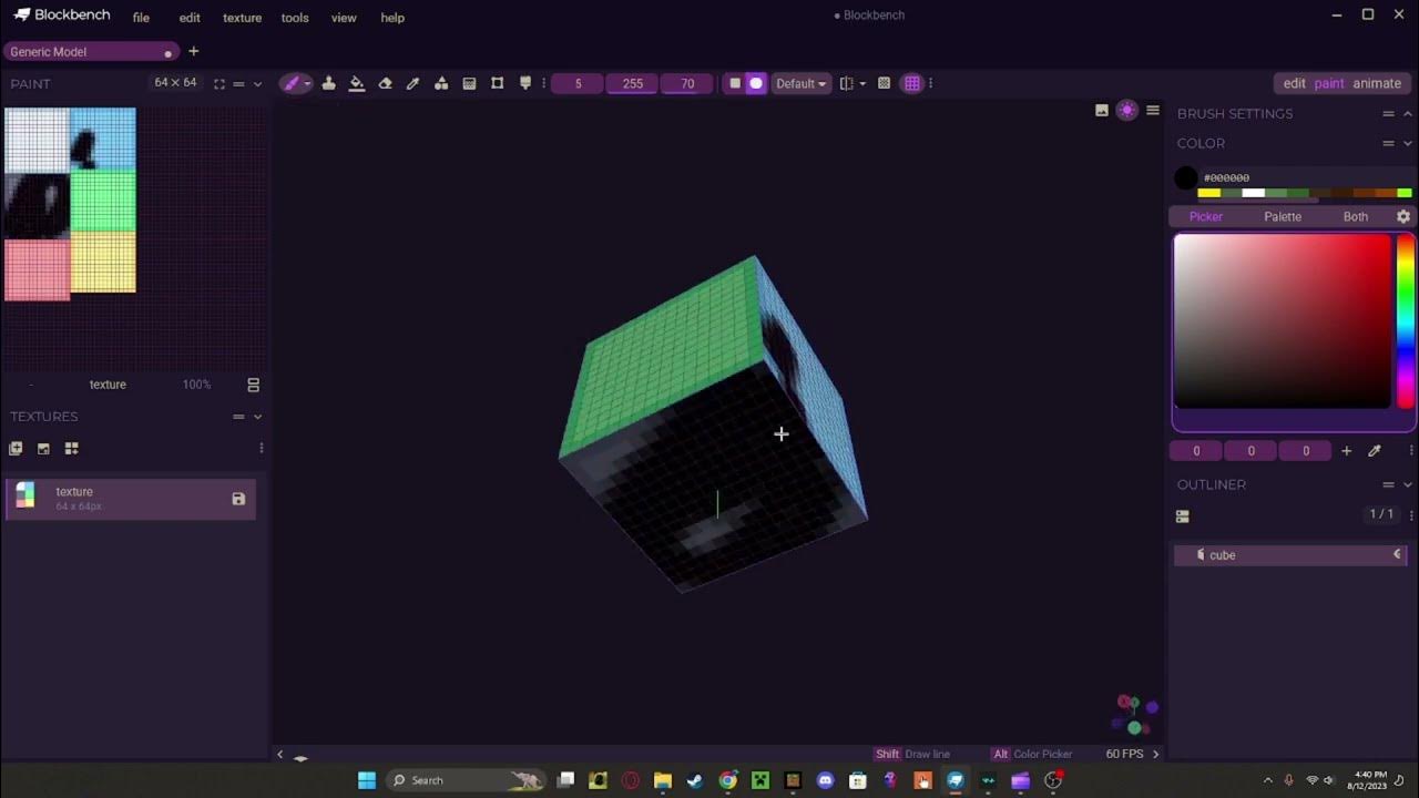 Blockbench tutorial 2 Texturing - YouTube