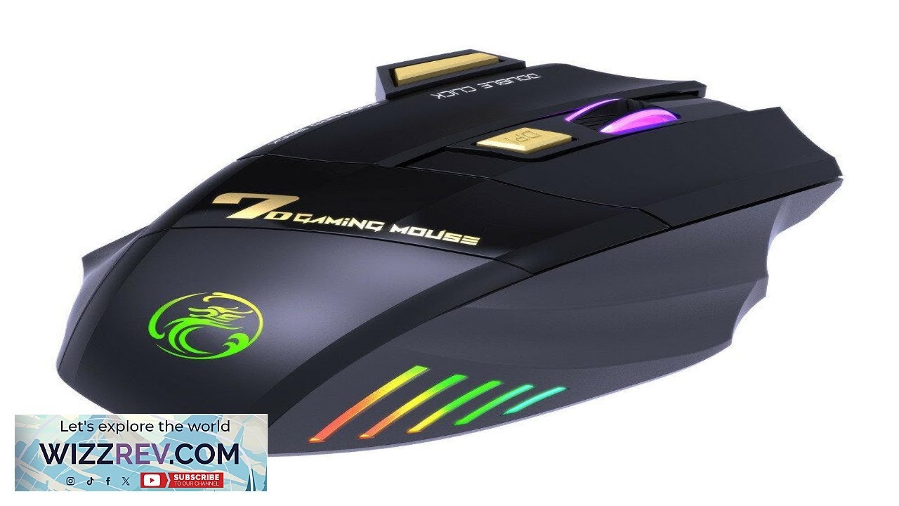 Wireless Gaming Mouse USB IMICE GW-X7 3200DPI Wired/Dual Mode BT+2.4G ...