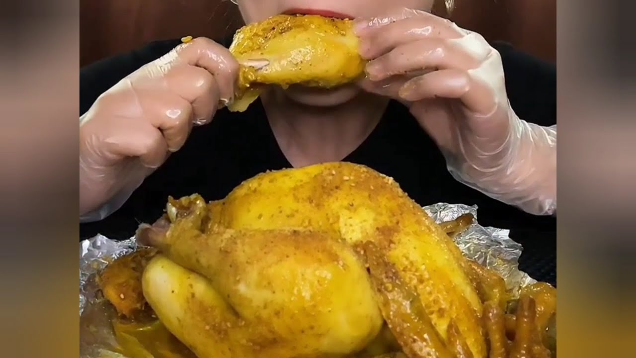 ASMR MUKBANG WHOLE CHICKEN | SCARLET ASMR - YouTube