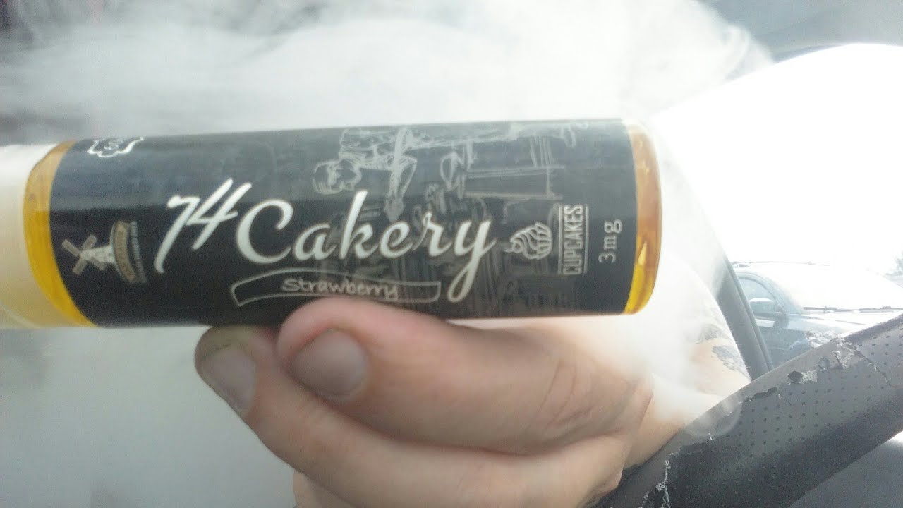 Strawberry Cupcakes by 74Cakery Vape Review - YouTube