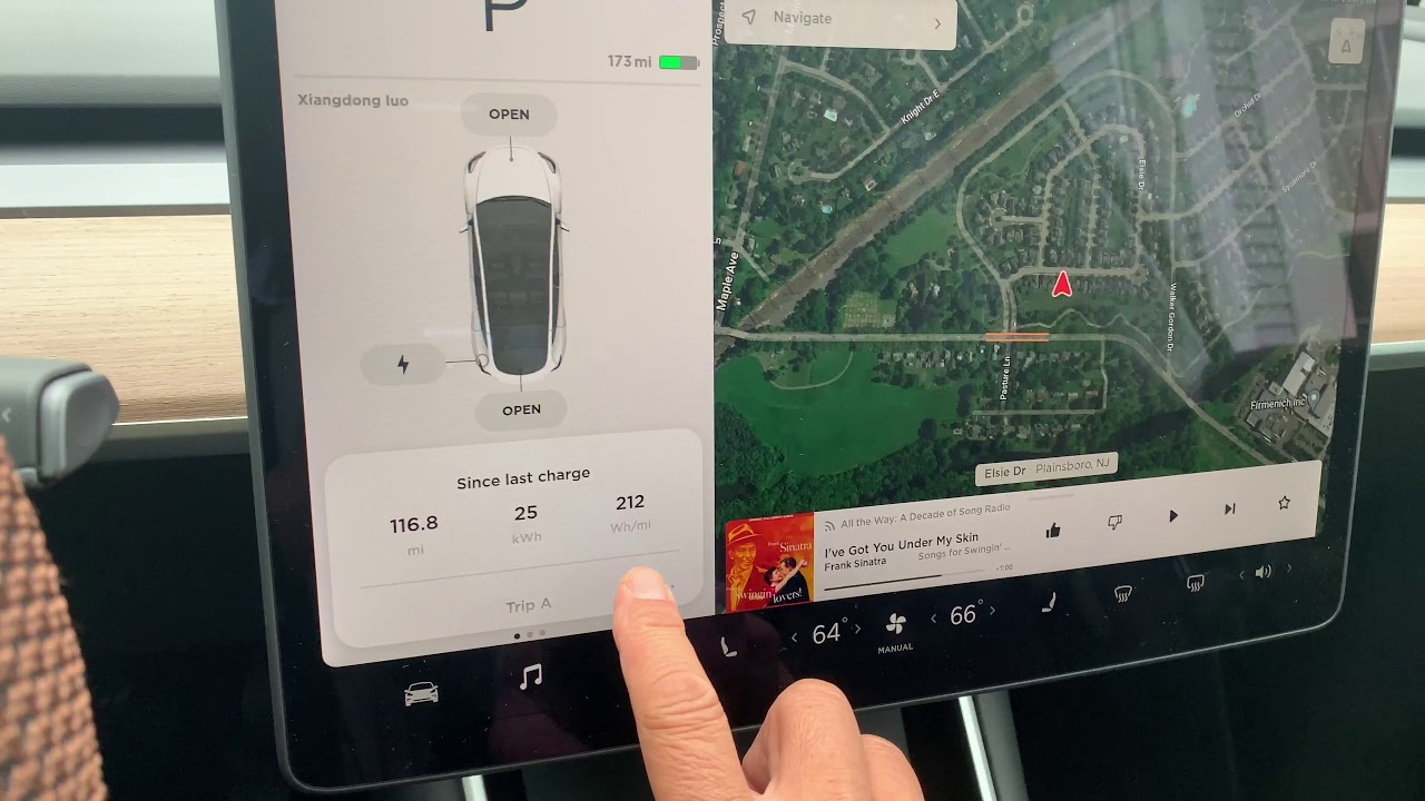 Tesla Model Y Tip - how to check different trip meters - YouTube