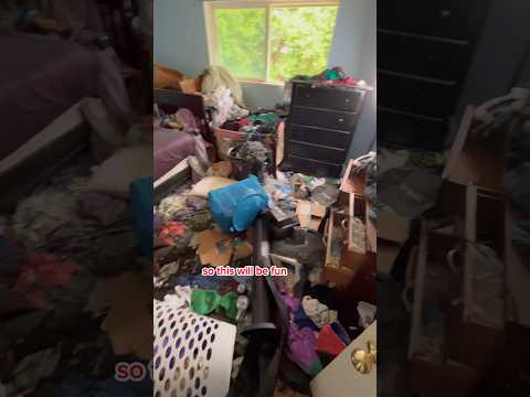 Speeding through a free hoarder home cleaning 💯