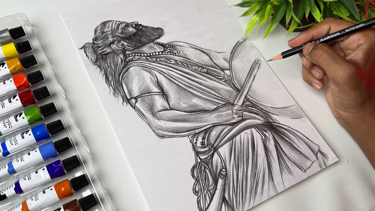 Kantara Chapter 1 Drawing | Full Outline Tutorial ️🔥 - YouTube