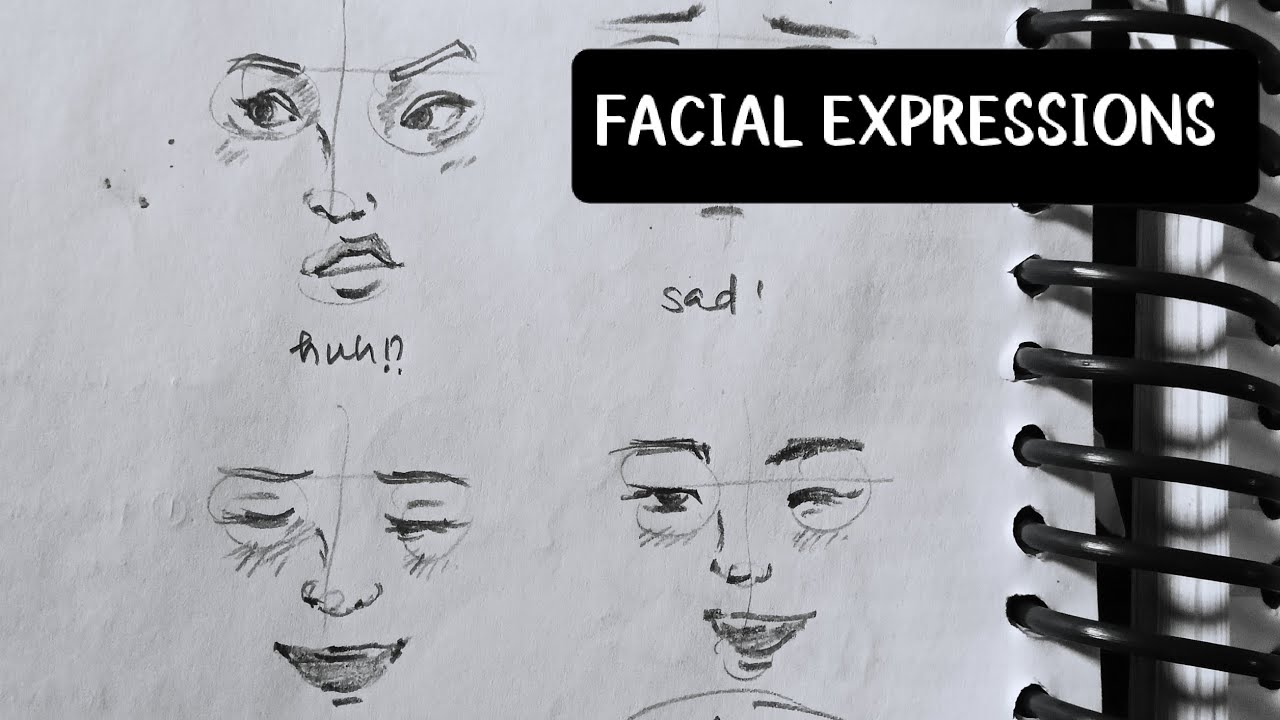 How to draw facial expressions | Drawing practice | NID | NIFT | # ...