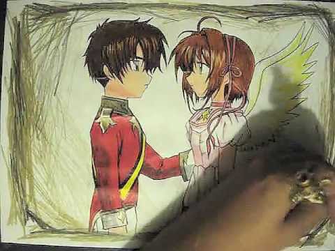 Dibujando a Sakura y Shaoran [La Carta Sellada] By John MCBoyd - YouTube
