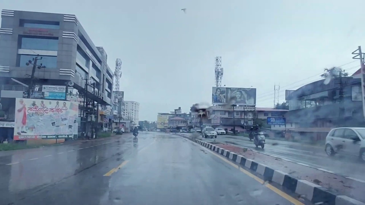 #udupi streets in the rain I From MGM to Nittur I Udupi Landmarks 2020 ...
