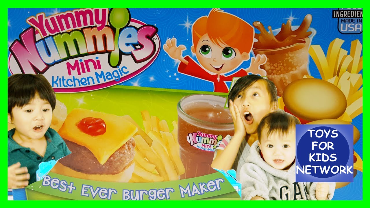 Yummy Nummies Mini Kitchen Magic! Best Ever Burger Maker! Cooking Toys ...