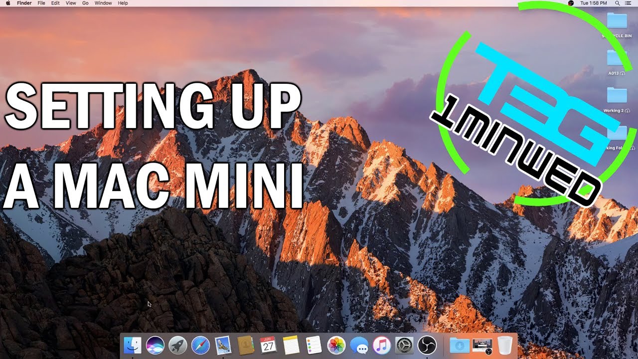 Setting up a Mac Mini - macOS Sierra Tips and Tricks - YouTube