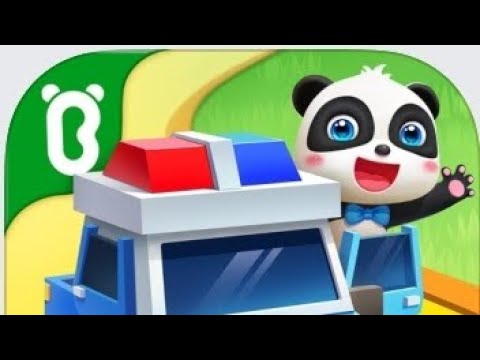 little baby panda policeman|| game playing video |kid's cartoon|kid's ...