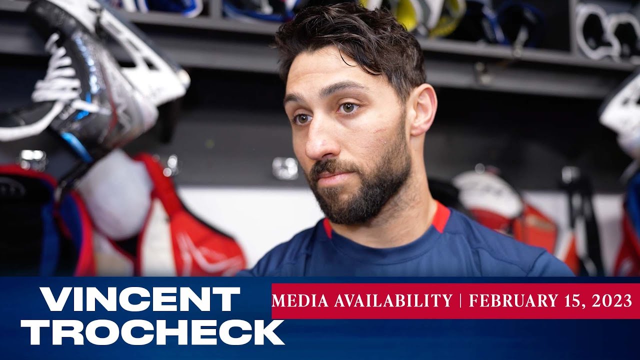 New York Rangers: Vincent Trocheck Pregame Media Availability | Feb. 15 ...