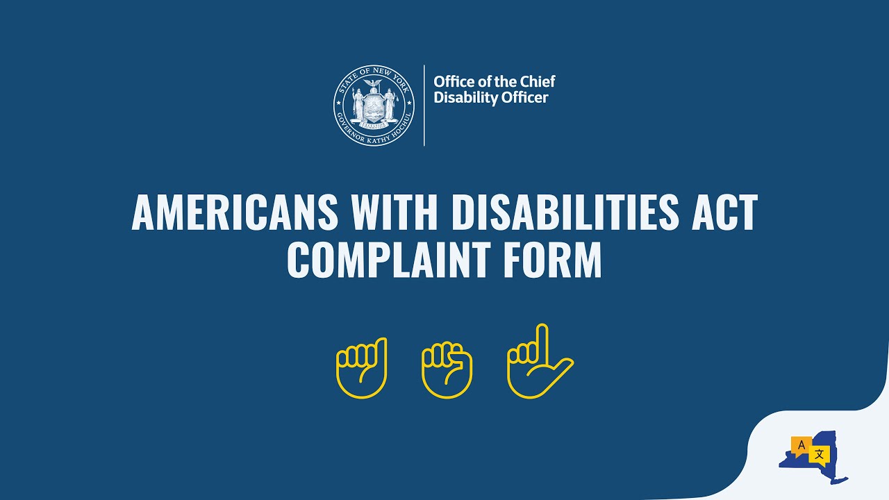 Office of the Chief Disability Officer - Americans with Disabilities ...
