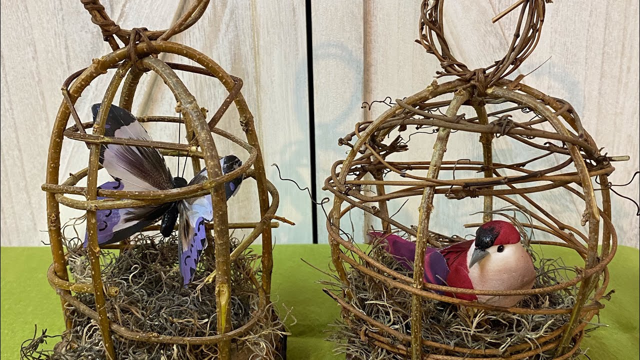 Twig bird cage | Twig Butterfly cage | DIY | - YouTube