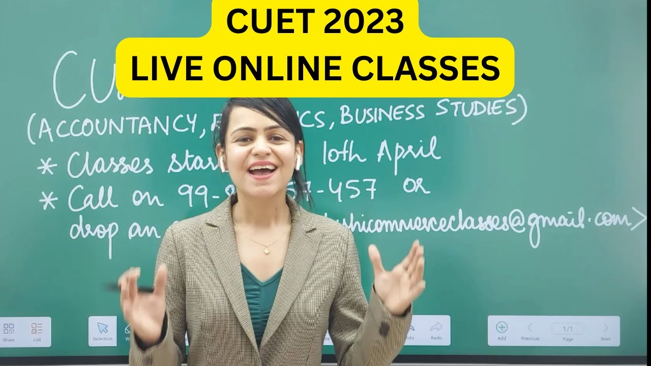 CUET 2023 LIVE ONLINE CLASSES DETAILS | Common University Entrance Test ...