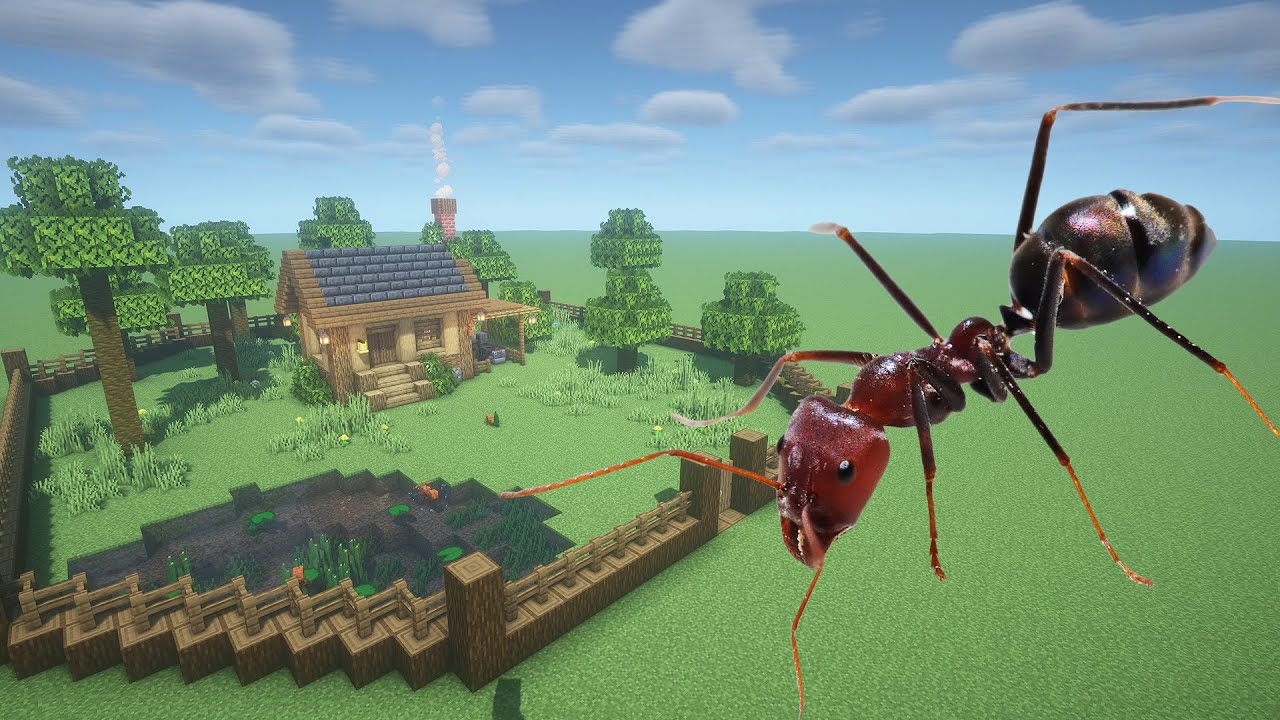 How To Make an Ant Farm in Minecraft PE - YouTube