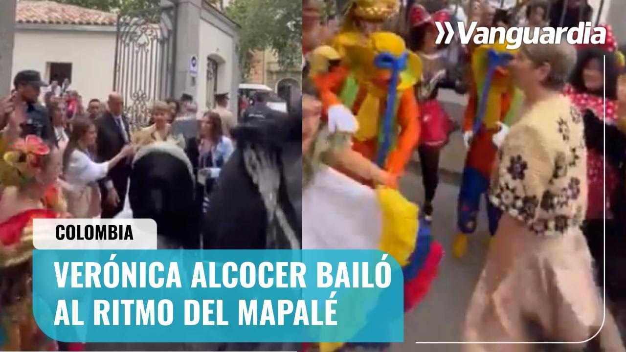 Verónica Alcocer, bailó mapalé al salir de la Embajada de Colombia en ...