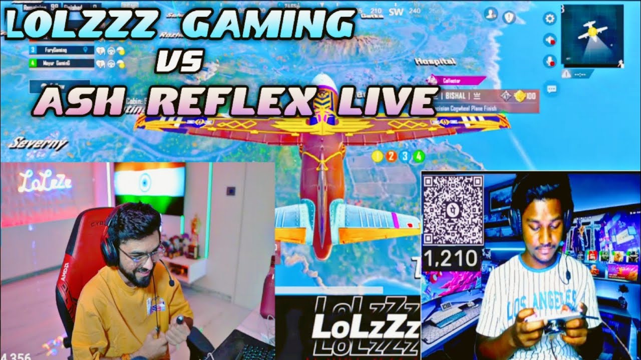 LOLZZZ GAMING VS ASH REFLEX LIVE FIGHT! LolzZz Gaming vs Streamers 👿 - YouTube