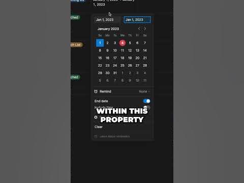 Notion Date Property Explained! 📆 - YouTube