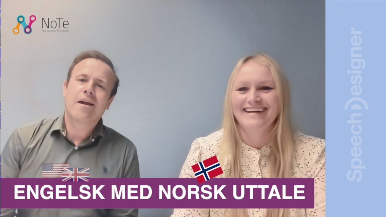 Video 1080 Karense og Øyvind snakker engelsk med norsk uttale - YouTube