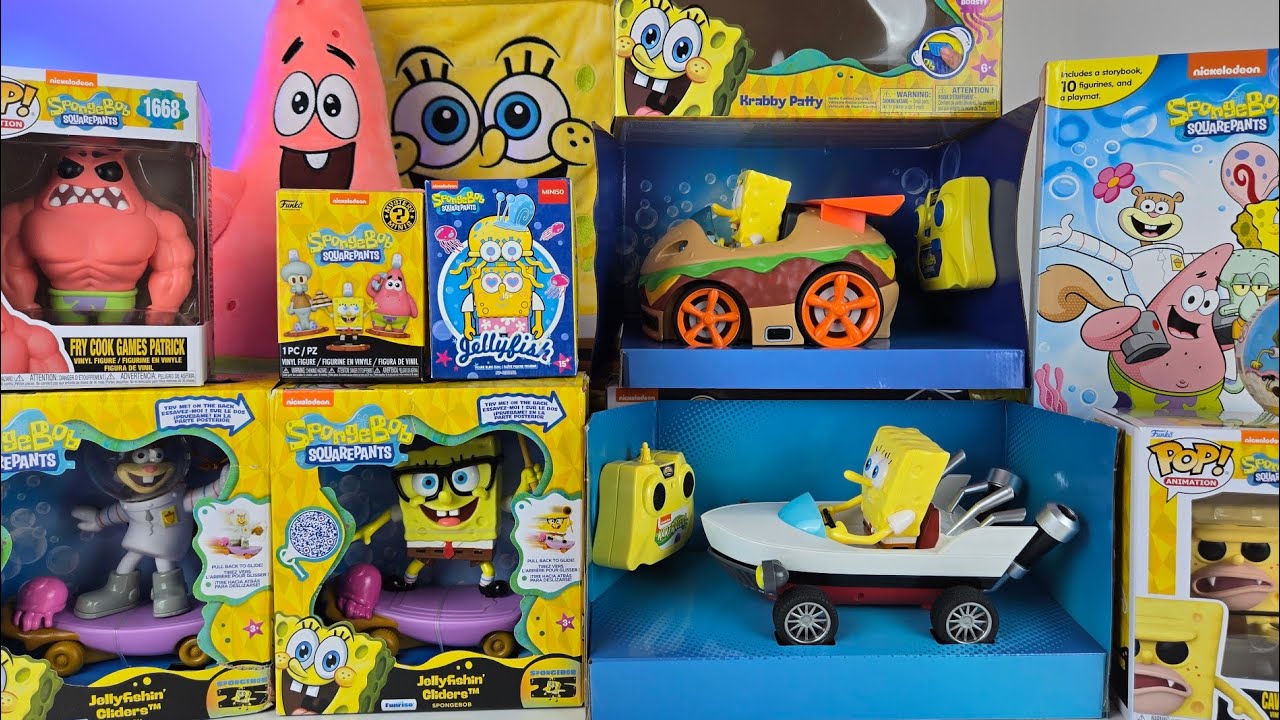 SpongeBob SquarePants Toy Collection UNBOXING! - YouTube