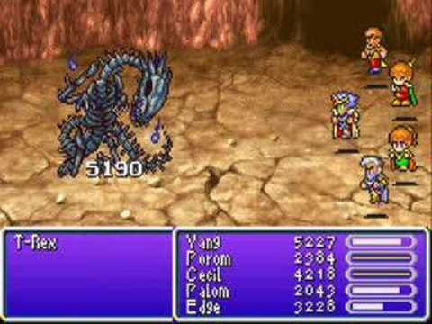 Final Fantasy IV (Advance) - Porom's Trial - T-Rex - YouTube